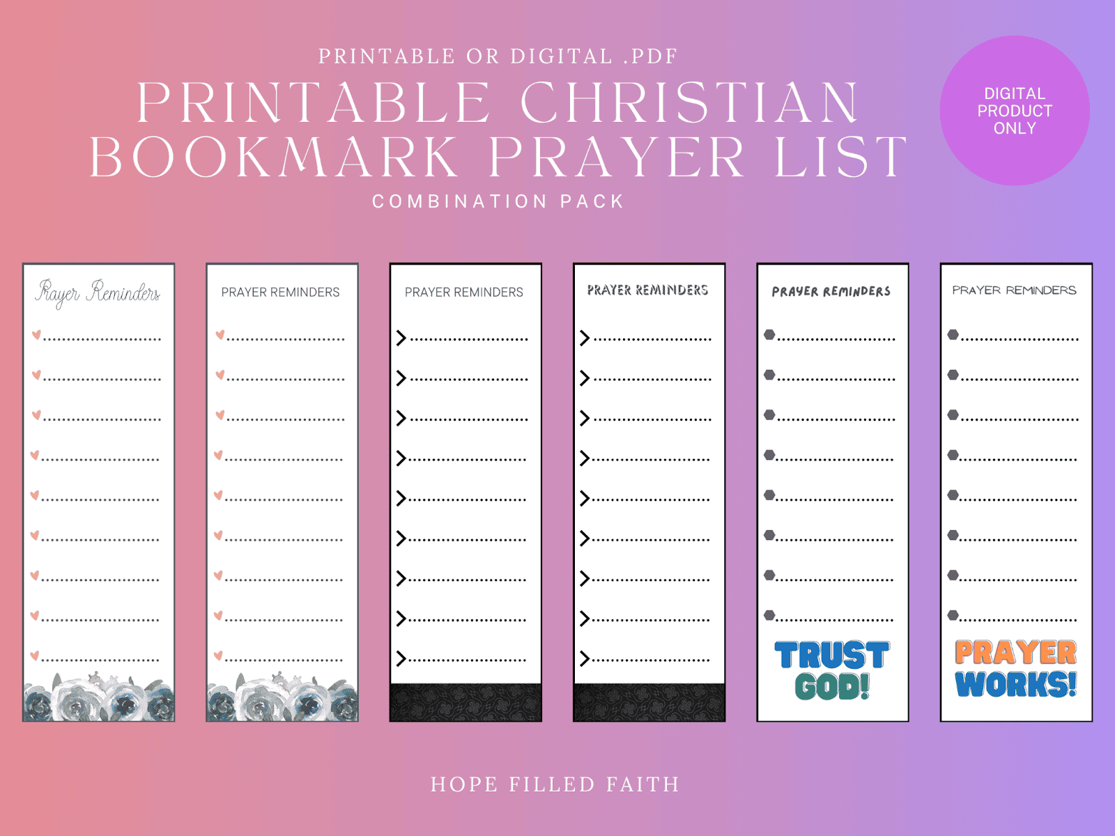 9 Prayer List Ideas: Why And How To Have A Prayer List - Hope Filled Faith
