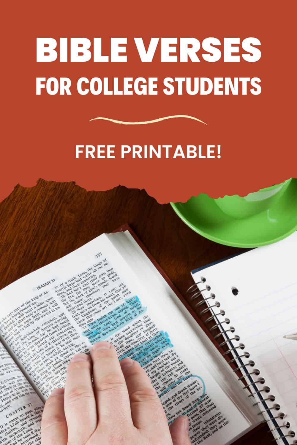 13 Powerful Bible Verses For College Students - Hope Filled Faith