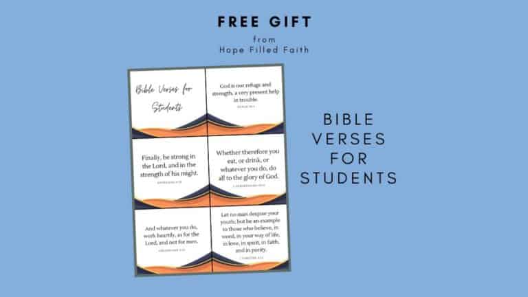 13 Powerful Bible Verses For College Students - Hope Filled Faith