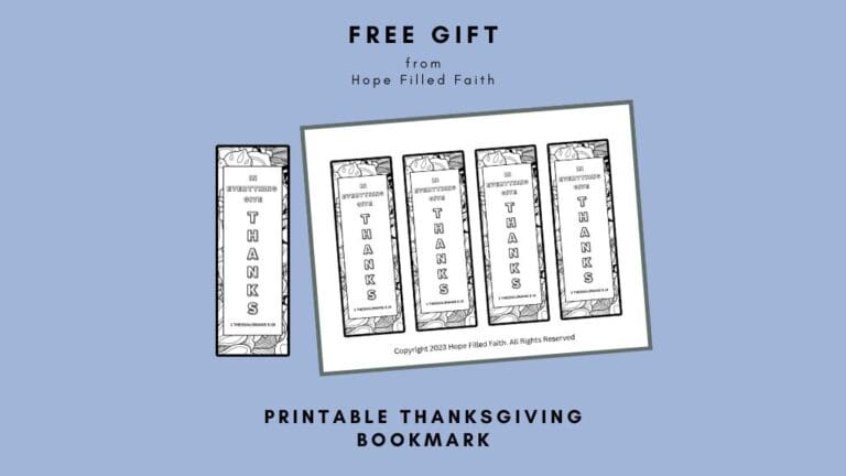 7 Free Printable Thanksgiving Bookmarks To Color Or Print - Hope Filled ...