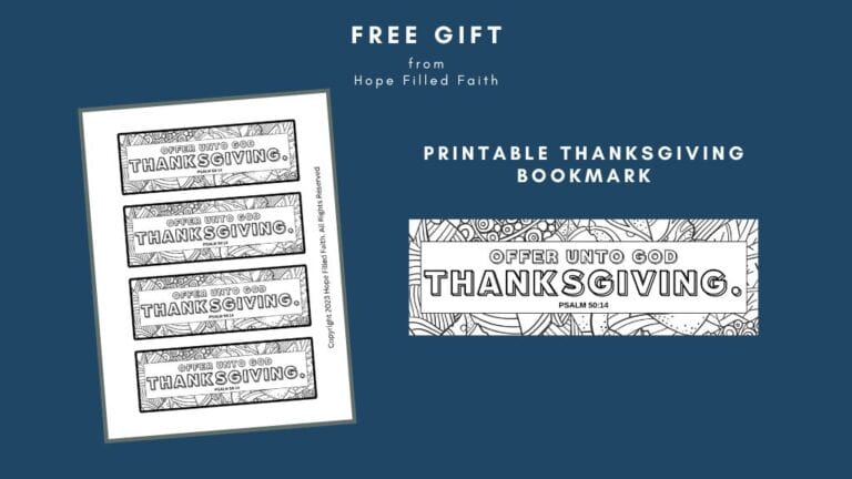 7 Free Printable Thanksgiving Bookmarks To Color Or Print - Hope Filled ...