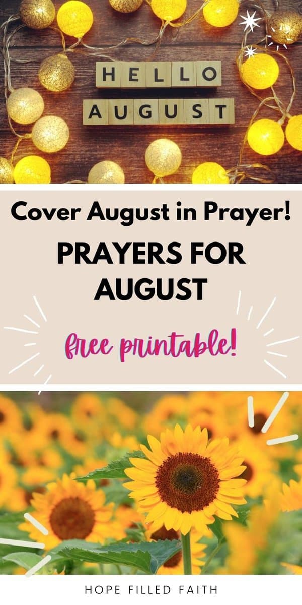 6 Powerful August Prayers With Free Prayer Planner