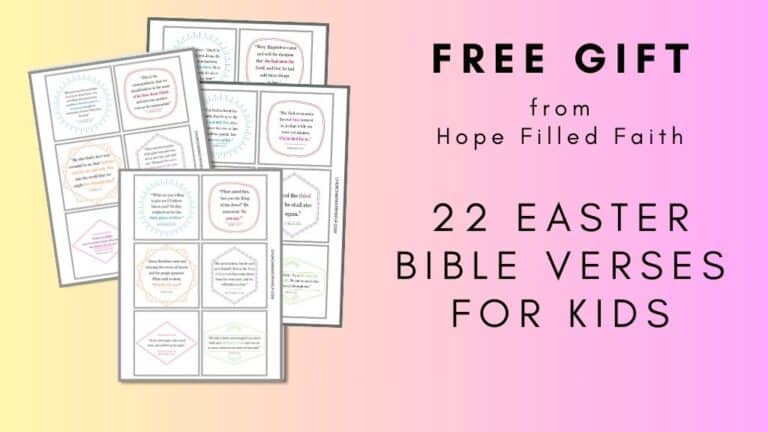 20+ Cards - Free Printable Easter Scripture For Kids
