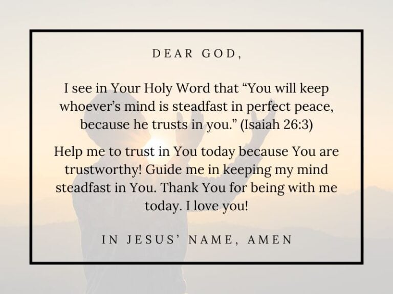 Powerful Prayers For Feeling Overwhelmed + Free Printable