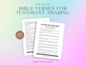 19 Important Bible Verses For Testimony Sharing