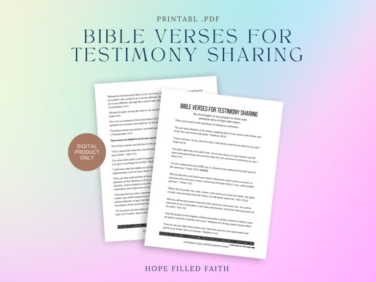 19 Important Bible Verses For Testimony Sharing