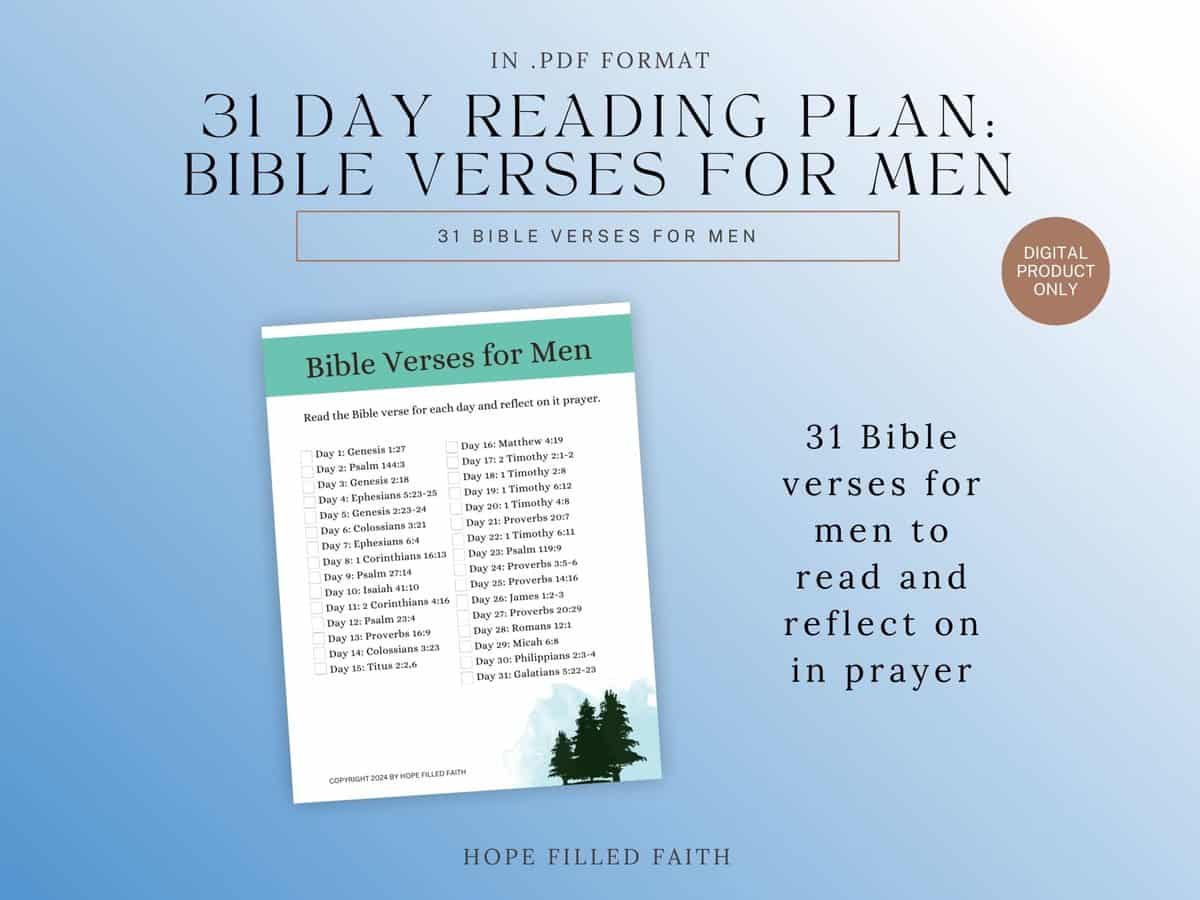 Bible Verses For Men: 31 Important Scriptures For Men