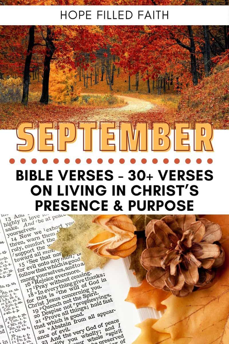 30+ Bible Verses For September - Free Printable