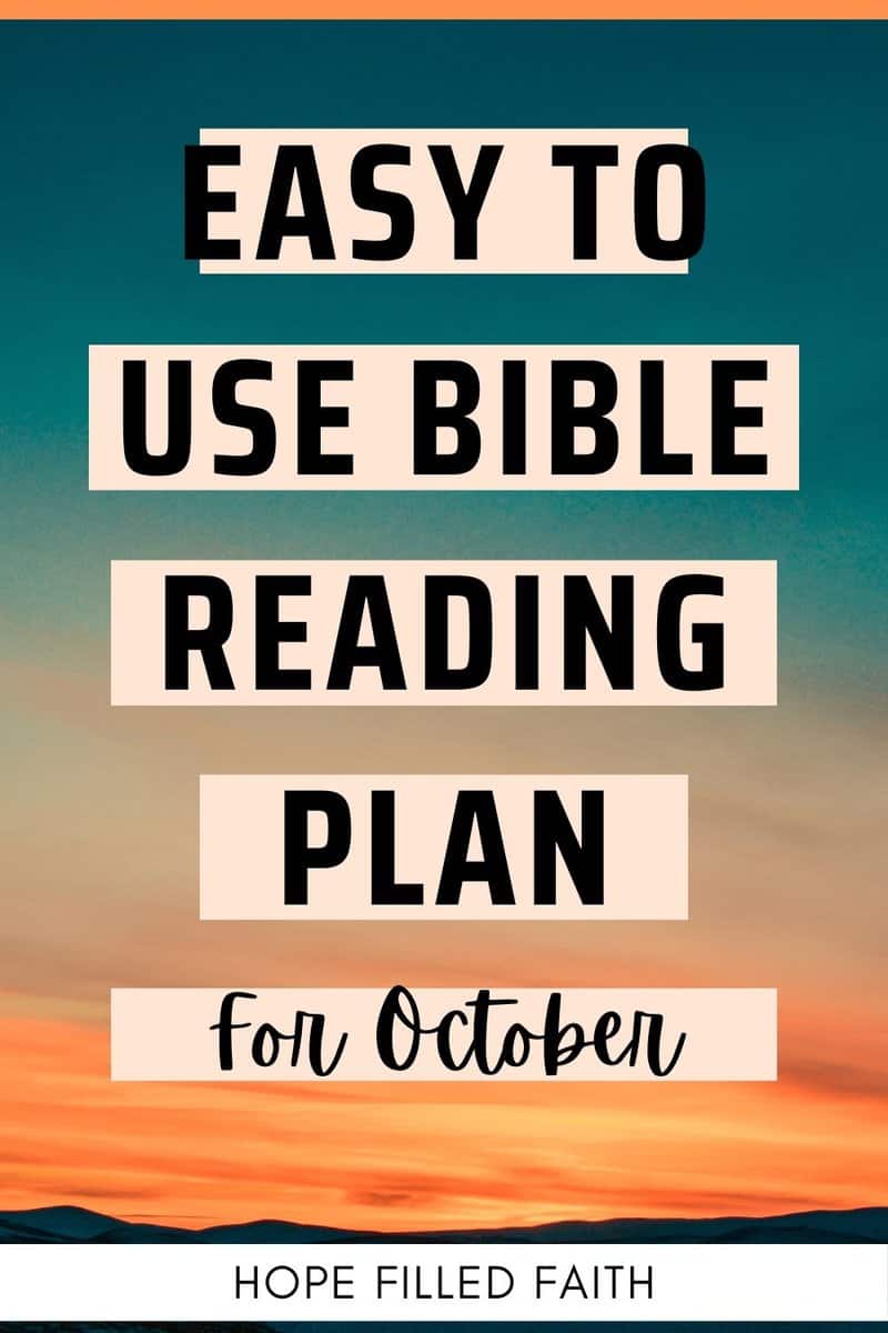 Bible Verses For October: 31-Day Reading Plan On Faith