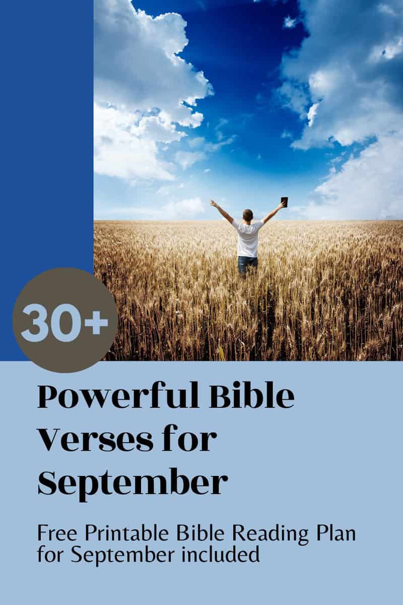 30+ Bible Verses For September - Free Printable