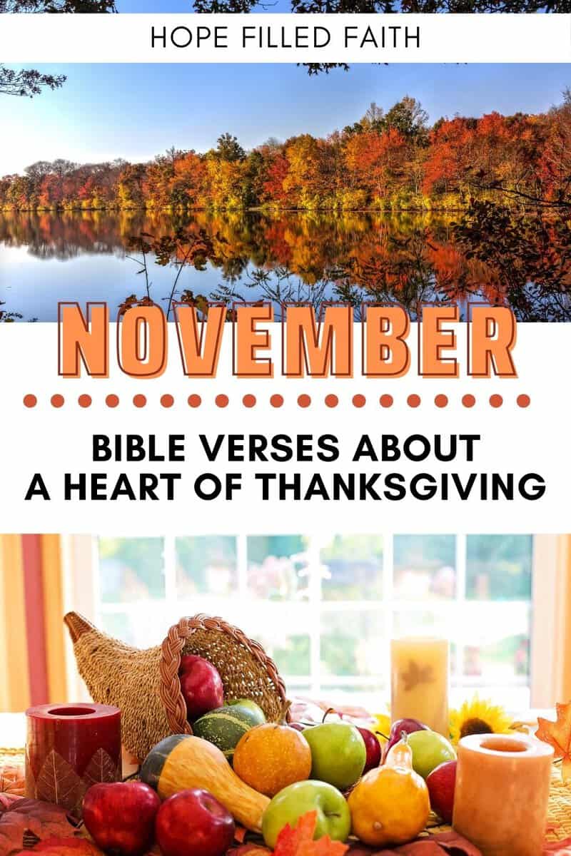 Bible Verses For November: Free 31 Day Printable Reading Plan On Gratitude