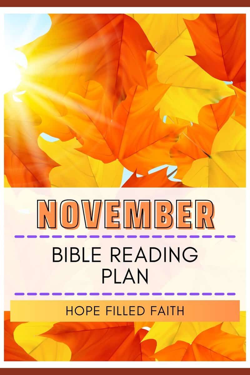 Bible Verses For November: Free 31 Day Printable Reading Plan On Gratitude