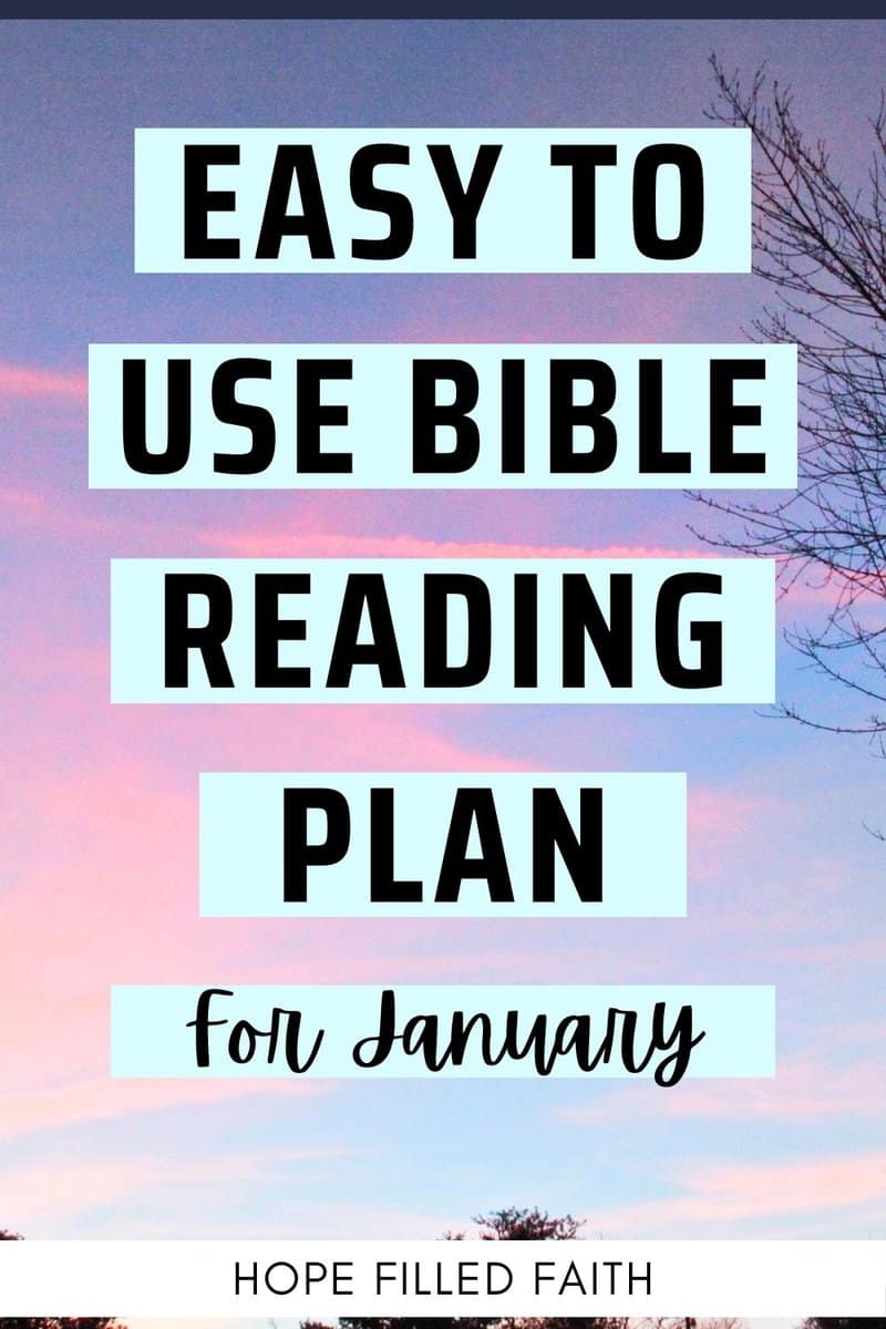 30+ Bible Verses For January: Free Printable Plan