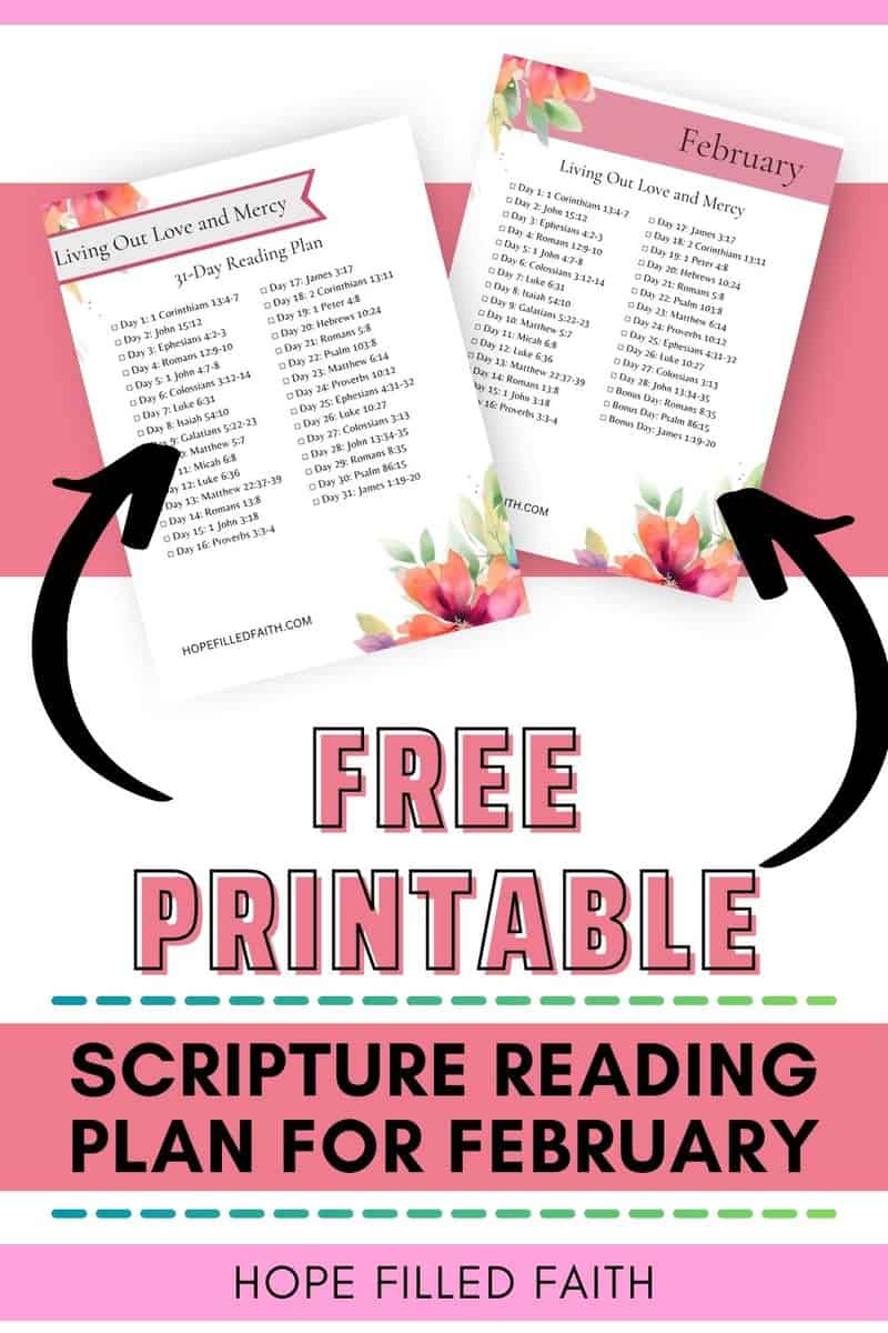 Bible Verses For February: Living Out Love And Mercy