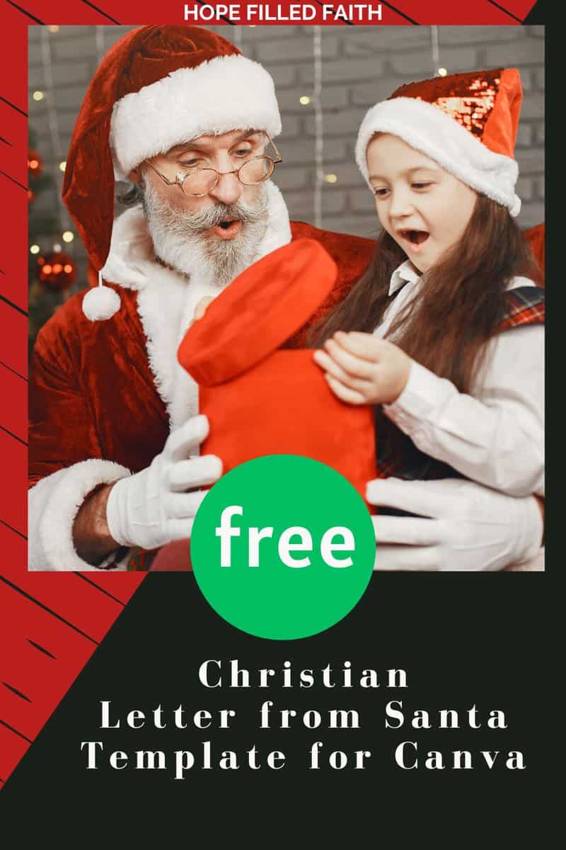 Free Printable Christian Letter From Santa Claus - PDF Or Canva Template