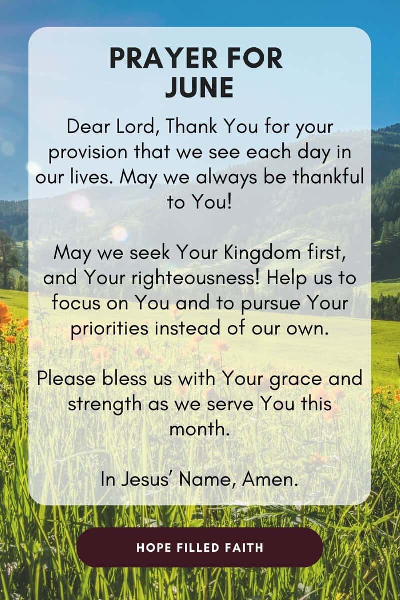 30+ Bible Verses For June: God's Powerful Provision