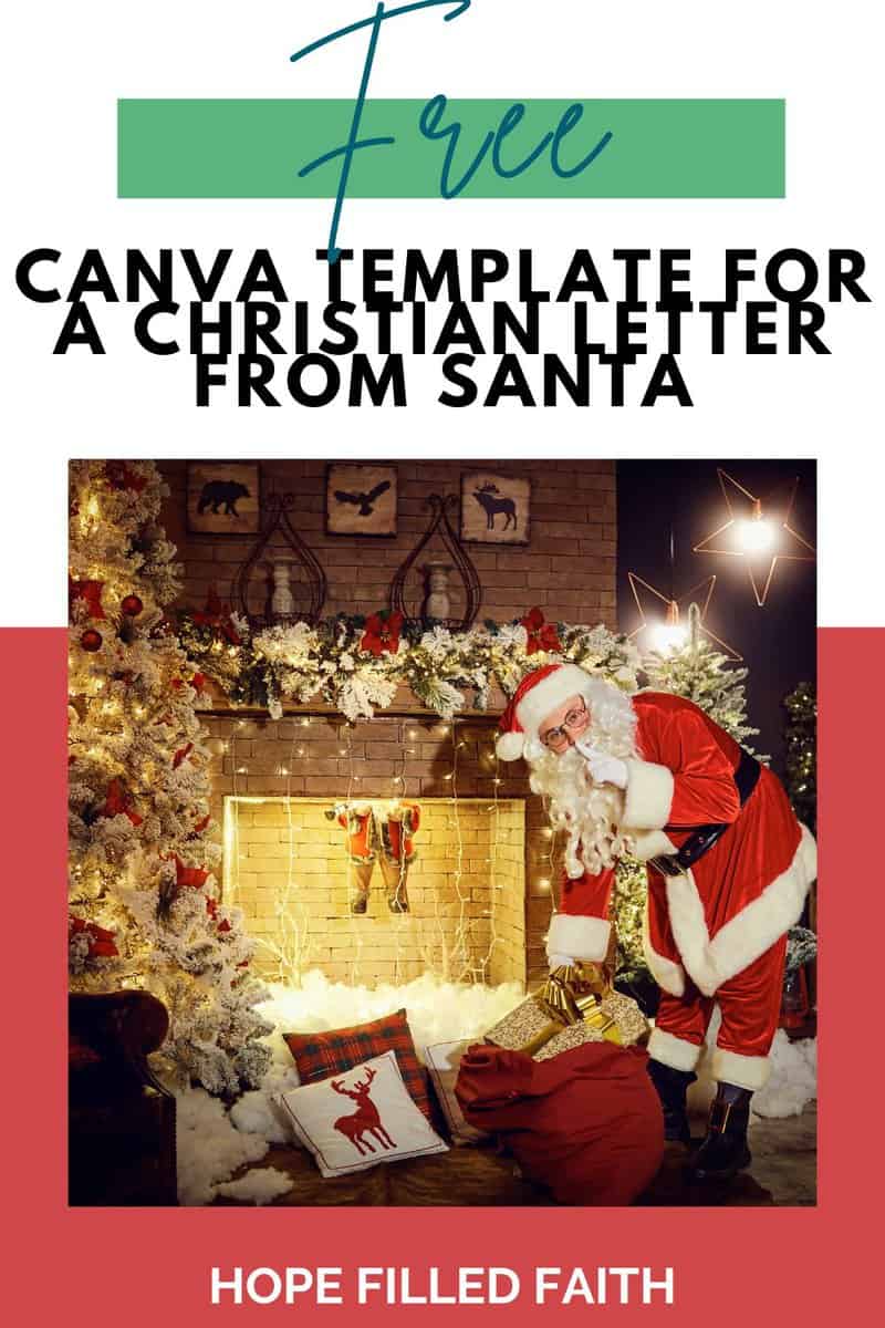 Free Printable Christian Letter From Santa Claus - PDF Or Canva Template