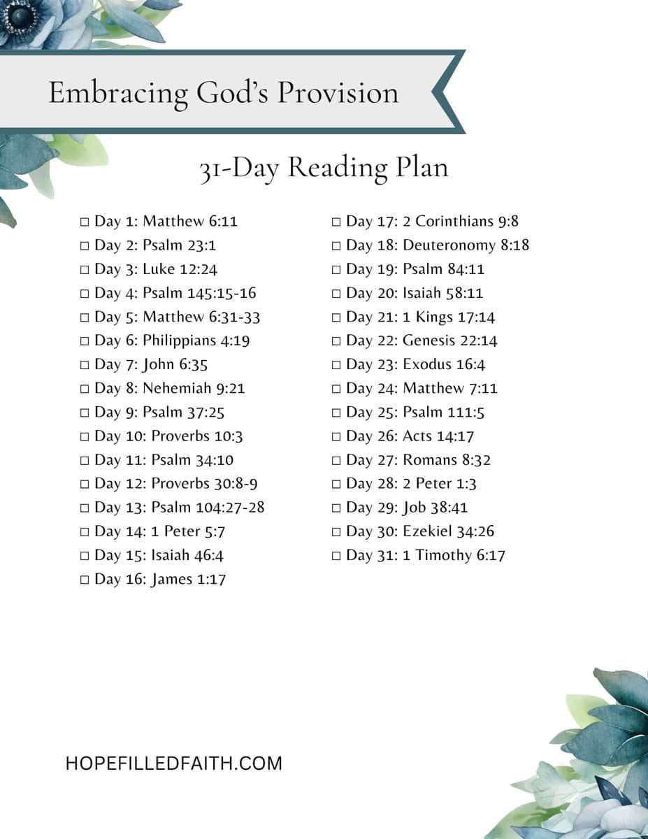 30+ Bible Verses For June: God's Powerful Provision