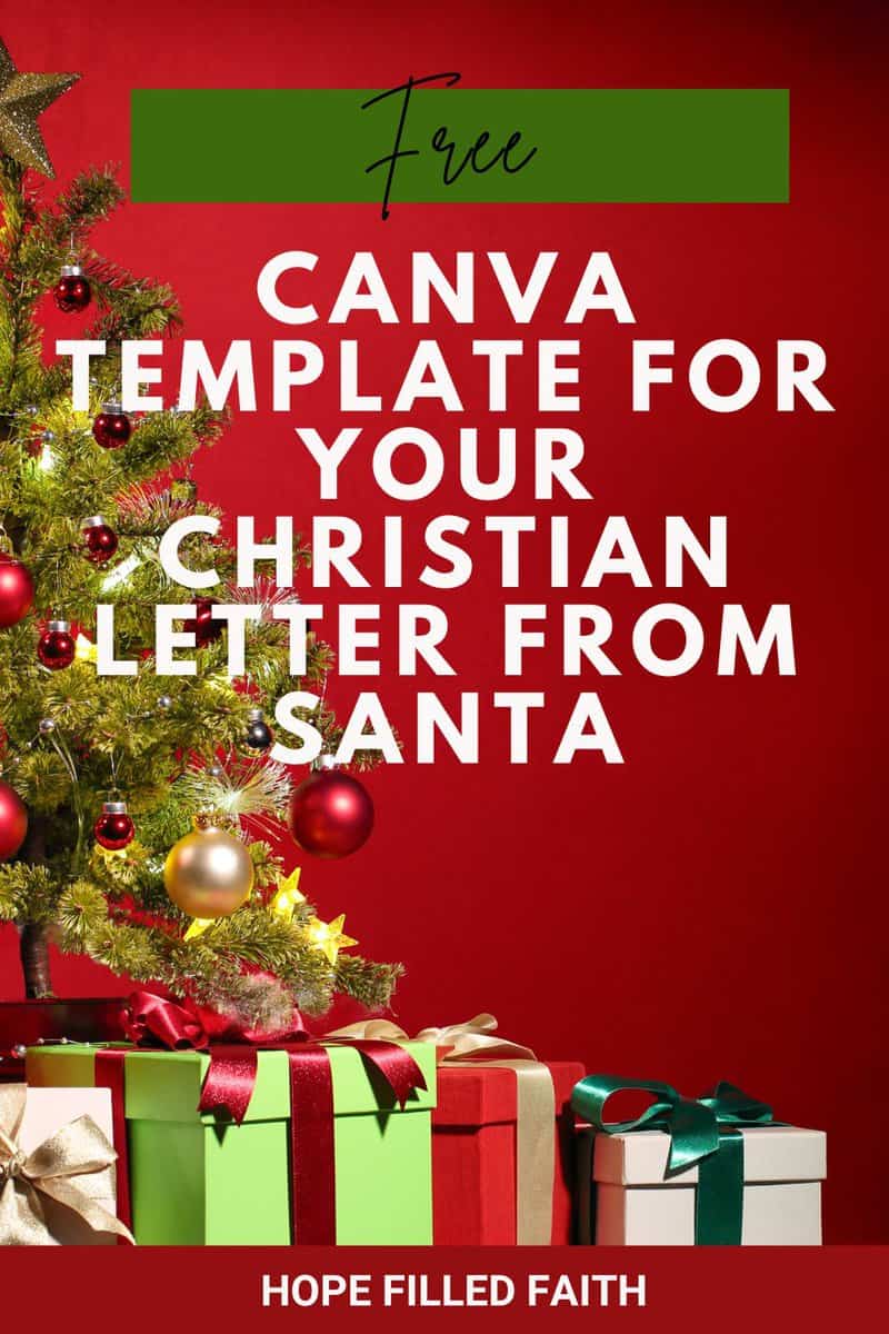 Free Printable Christian Letter From Santa Claus - PDF Or Canva Template