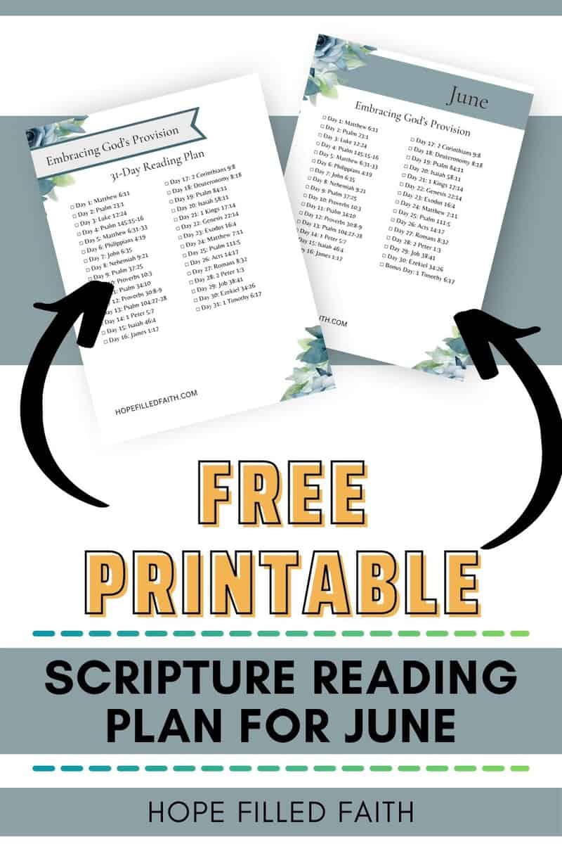 30+ Bible Verses For June: God's Powerful Provision