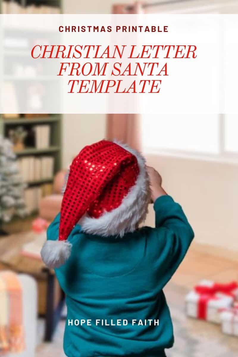 Free Printable Christian Letter From Santa Claus - PDF Or Canva Template