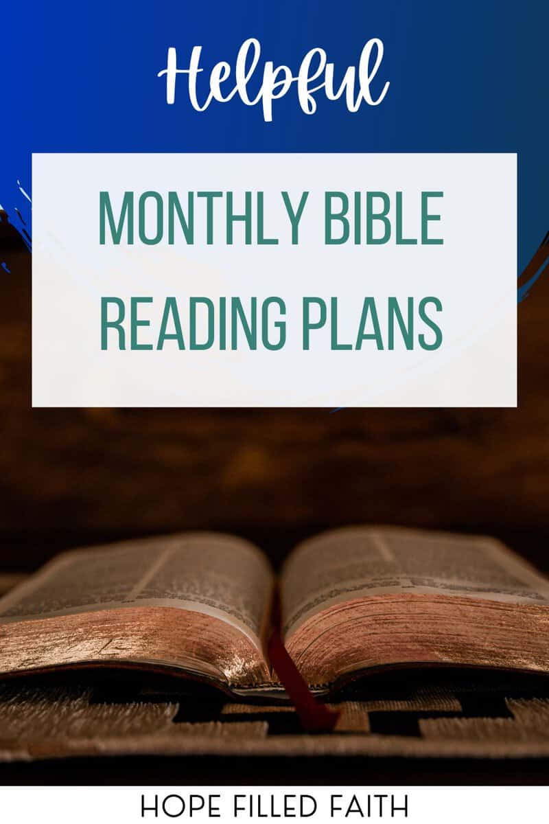 Helpful Beginner Bible Reading Plans For 1 Month Or 12 Months - Hope ...