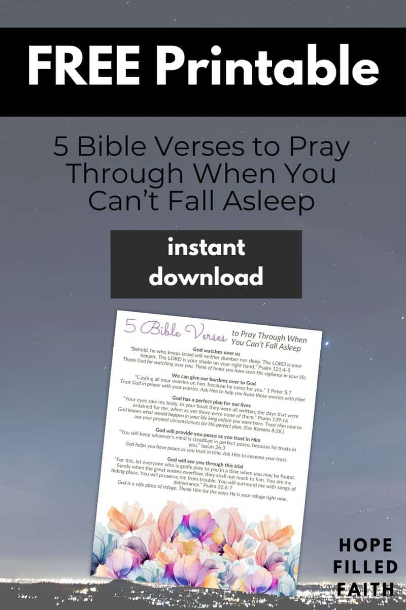 5 Bible Verses For Sleep: Praying Through Restless Nights