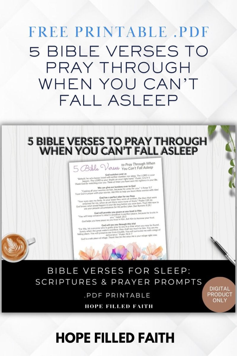 5 Bible Verses For Sleep: Praying Through Restless Nights