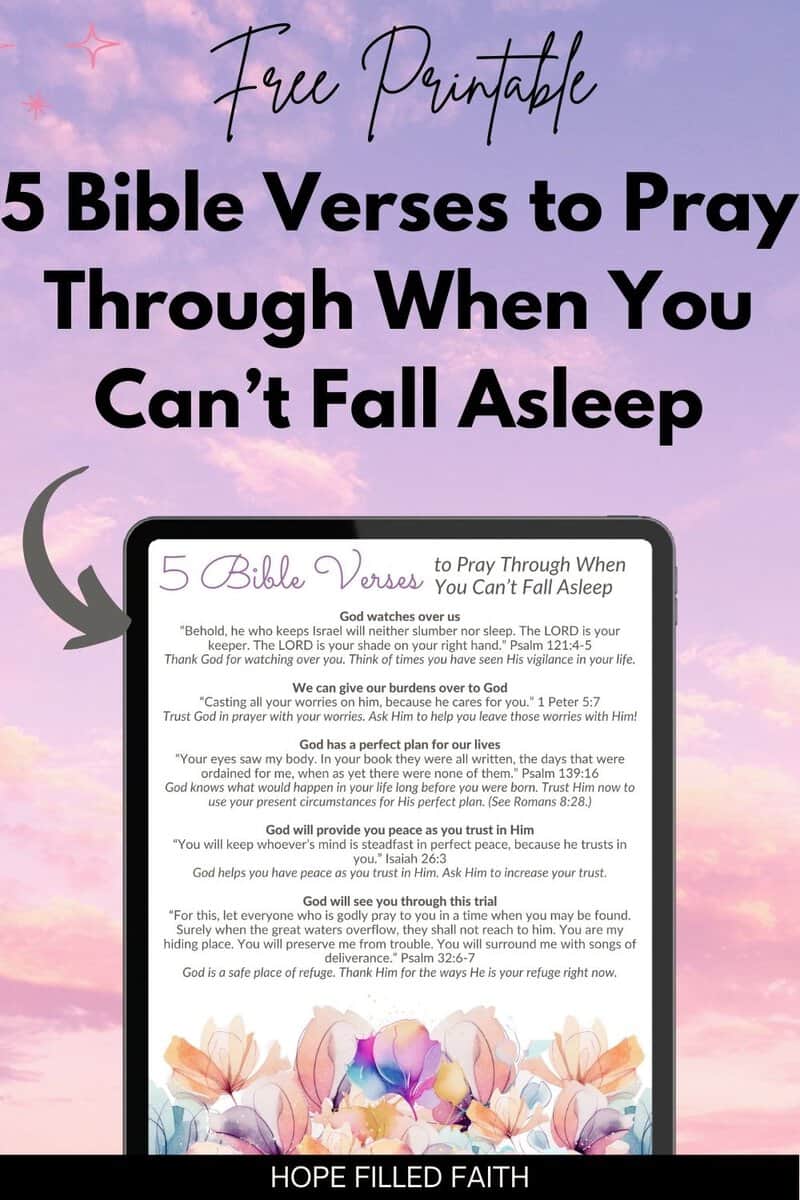5 Bible Verses For Sleep: Praying Through Restless Nights