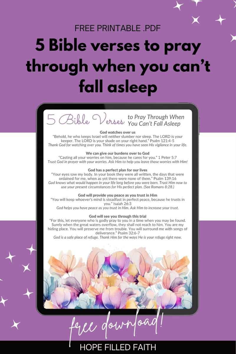 5 Bible Verses For Sleep: Praying Through Restless Nights