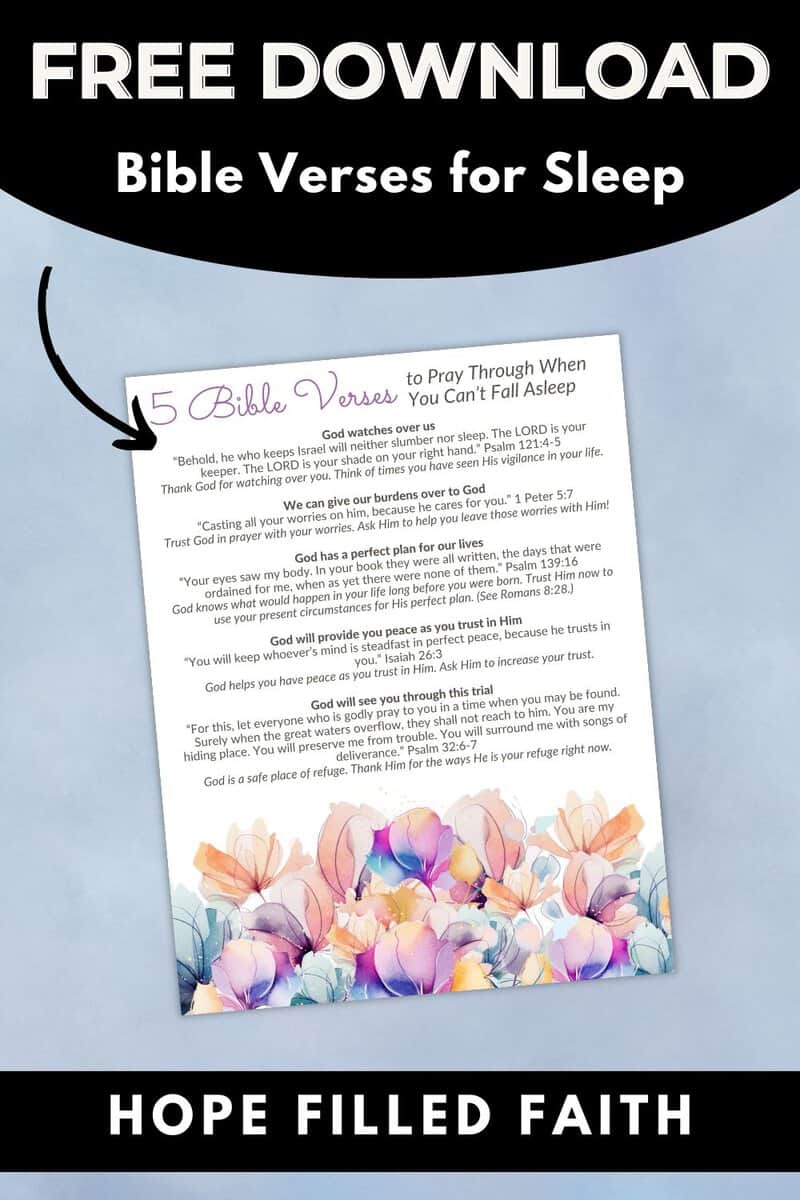 5 Bible Verses For Sleep: Praying Through Restless Nights