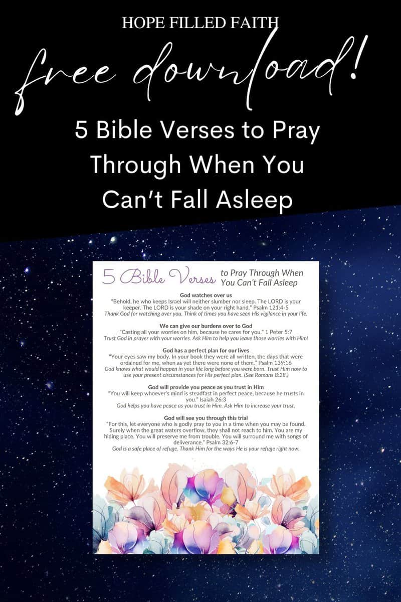 5 Bible Verses For Sleep: Praying Through Restless Nights