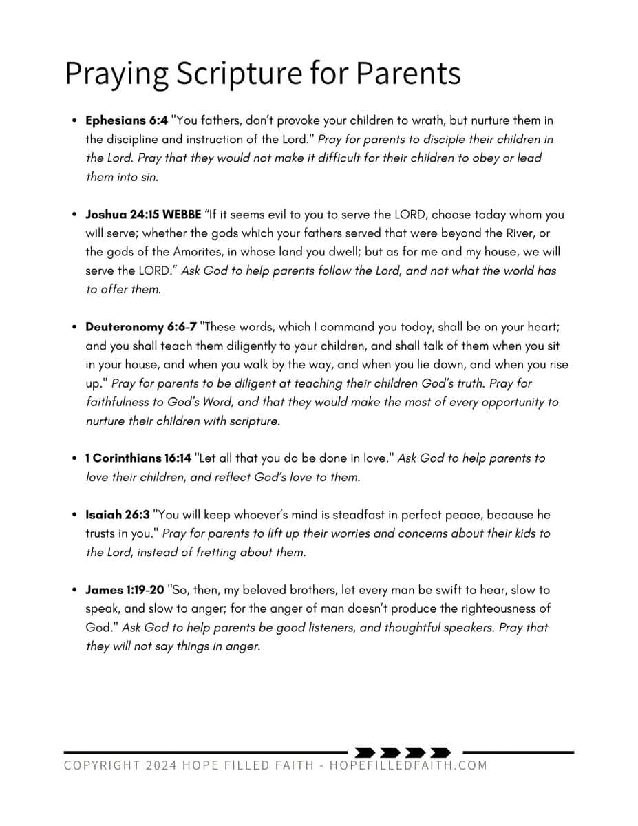 31 Powerful Scriptures To Pray For Your Family